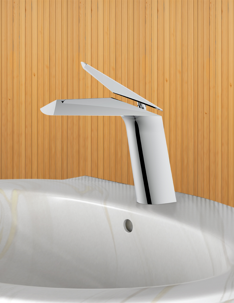 Single Lever Basin Mixer AXIS (Chrome)- 6” | Premium Basin Faucets ...