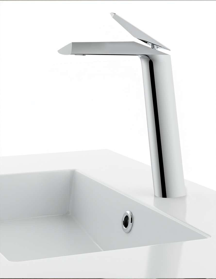 Single Lever Basin Mixer AXIS (Chrome)- 12” | Premium Basin Faucets ...